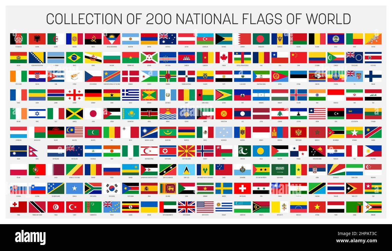 National flags of World countries collection Stock Vector Image & Art ...