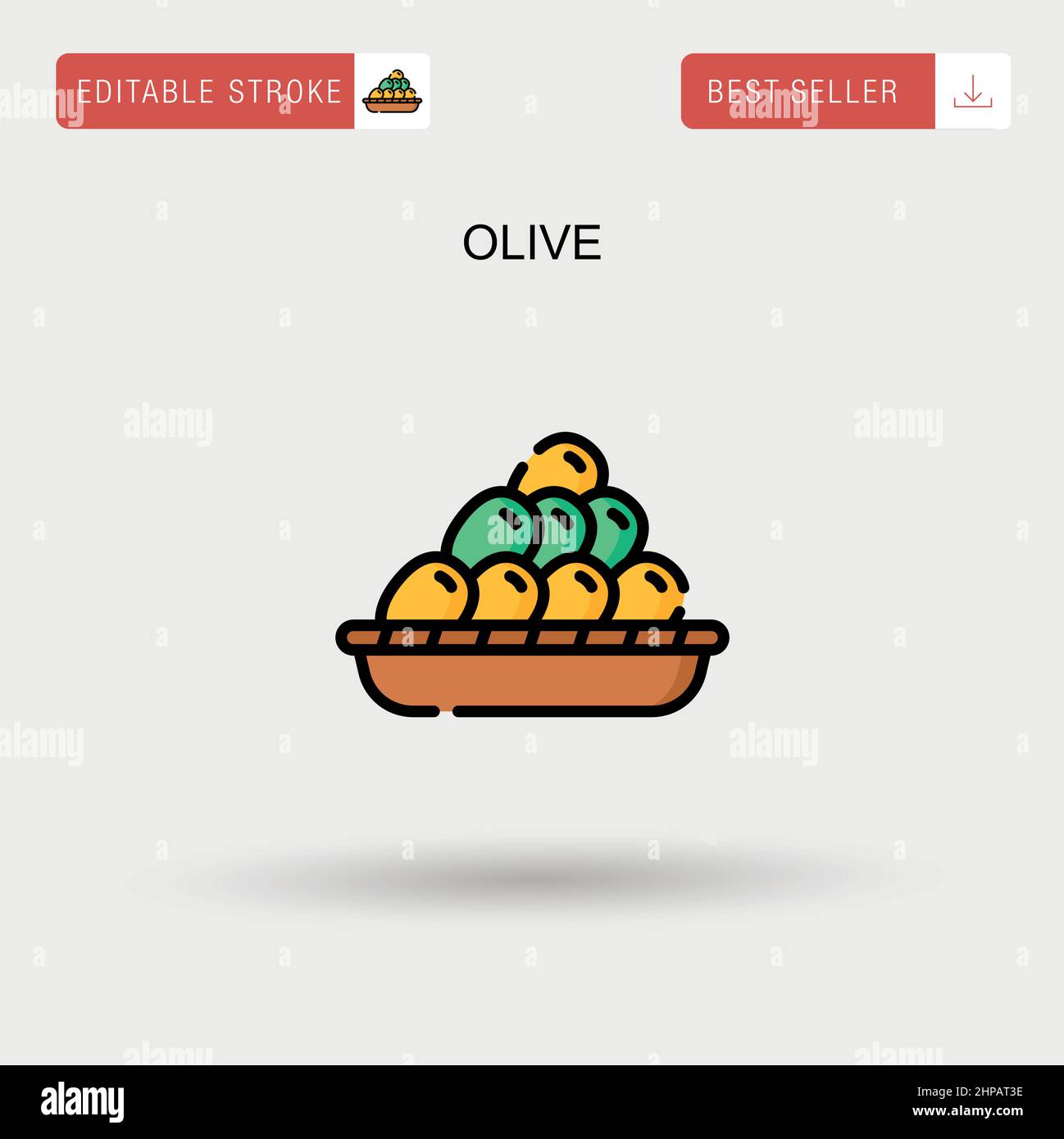 Olive Simple vector icon Stock Vector Image & Art - Alamy