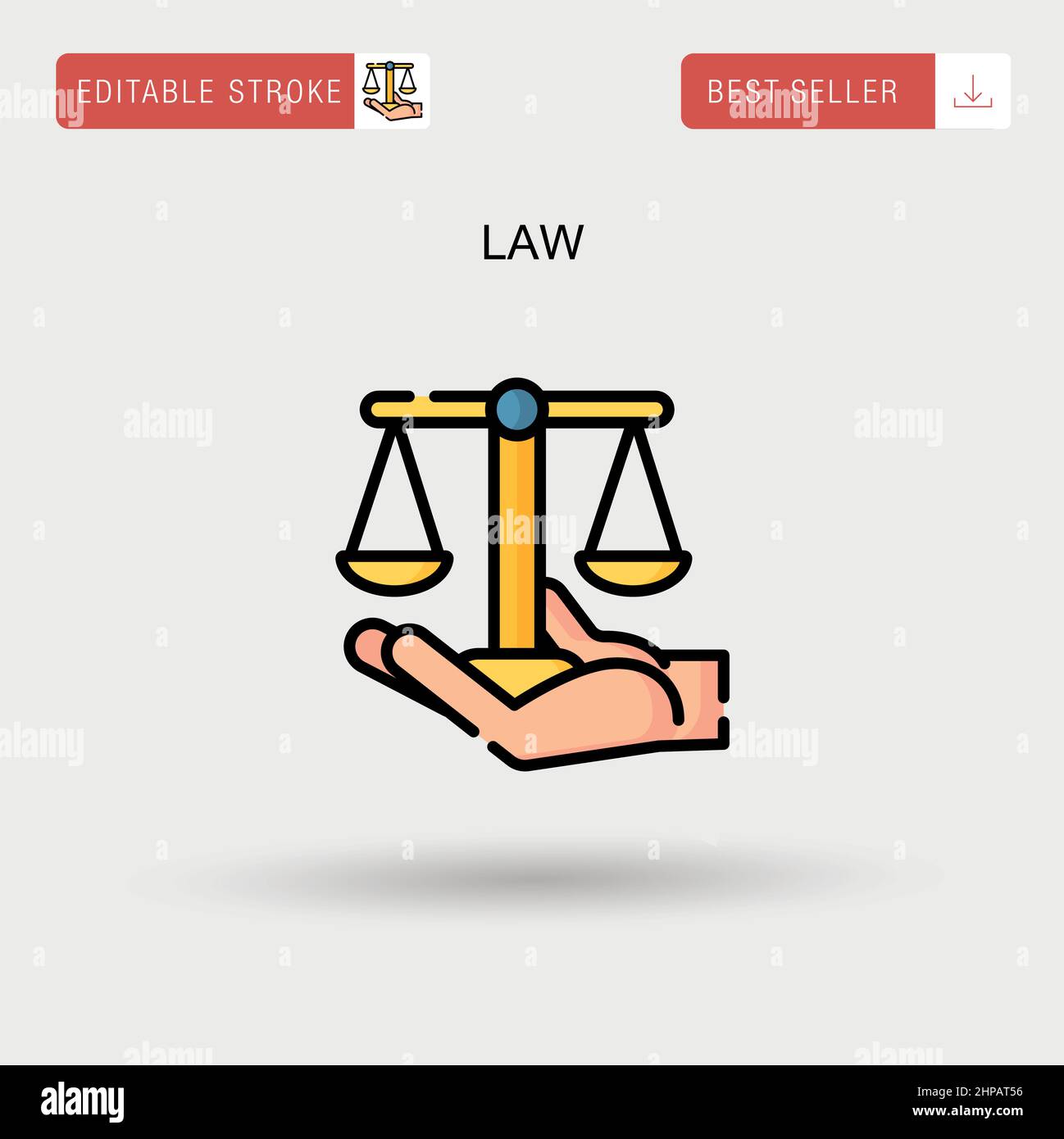 Law Simple vector icon Stock Vector Image & Art - Alamy