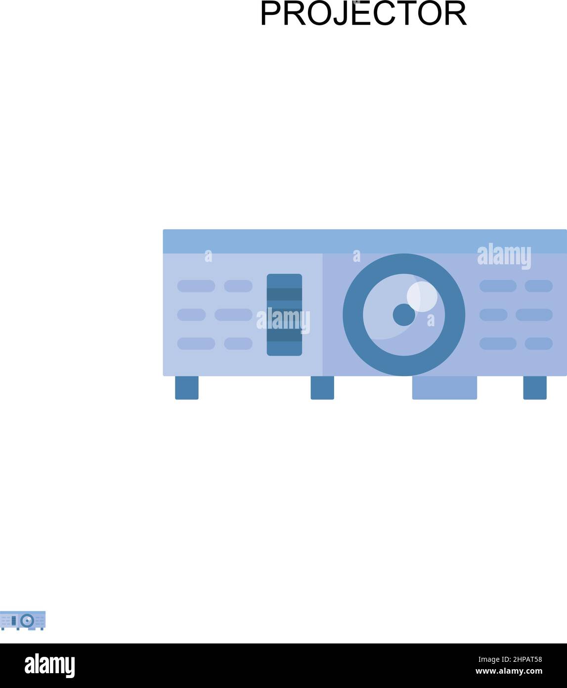 Projector Simple vector icon. Illustration symbol design template for ...