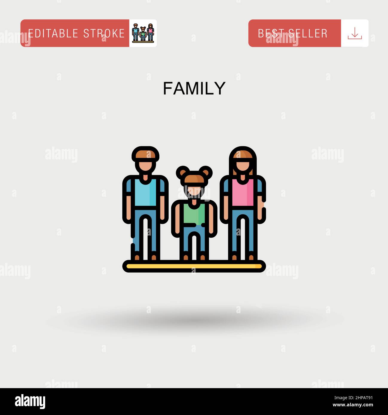 Family Simple vector icon Stock Vector Image & Art - Alamy