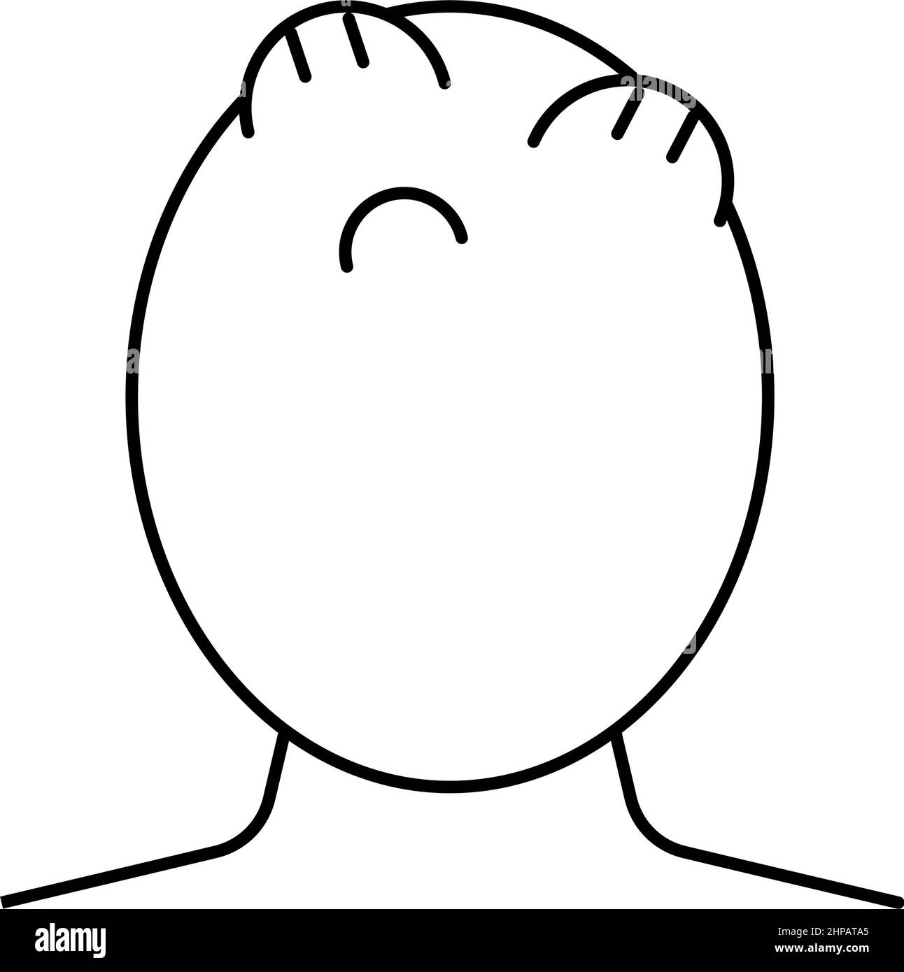 Trichophytosis Skin Disease Line Icon Vector Illustration Stock Vector