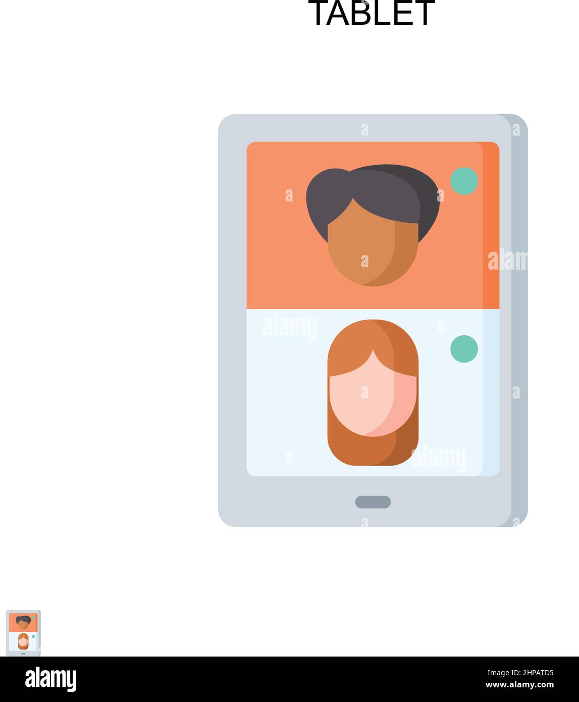 Tablet empty display Stock Vector Images - Alamy