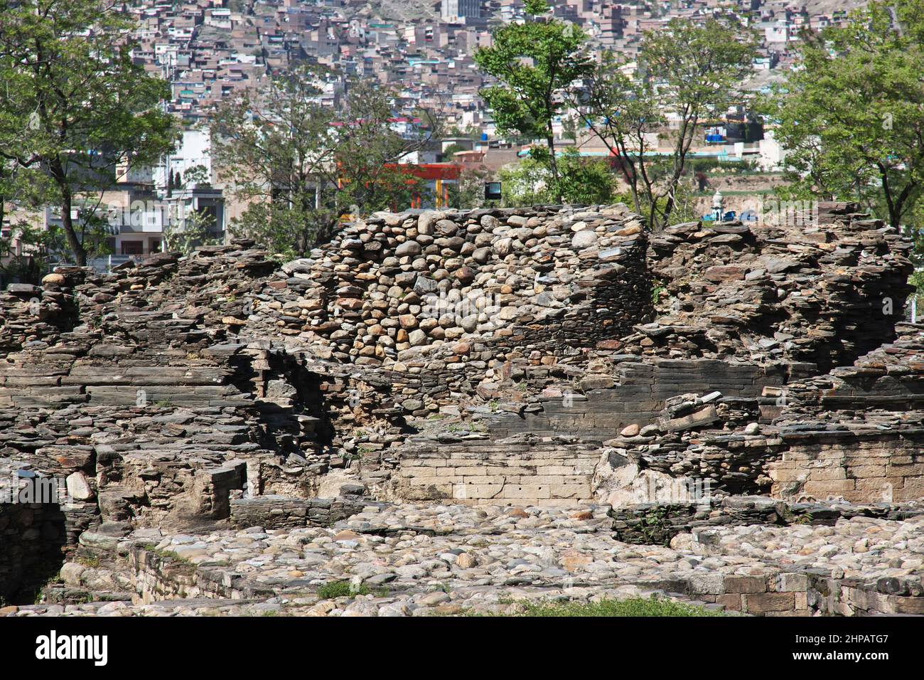 Butkara Stupa in Mingora, Swat valley of Himalayas, Pakistan Stock ...