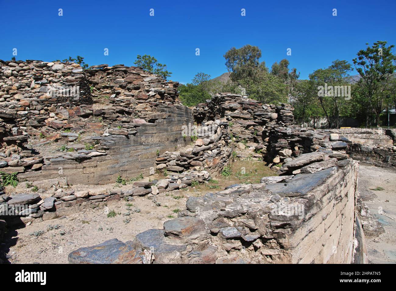 Butkara Stupa in Mingora, Swat valley of Himalayas, Pakistan Stock ...