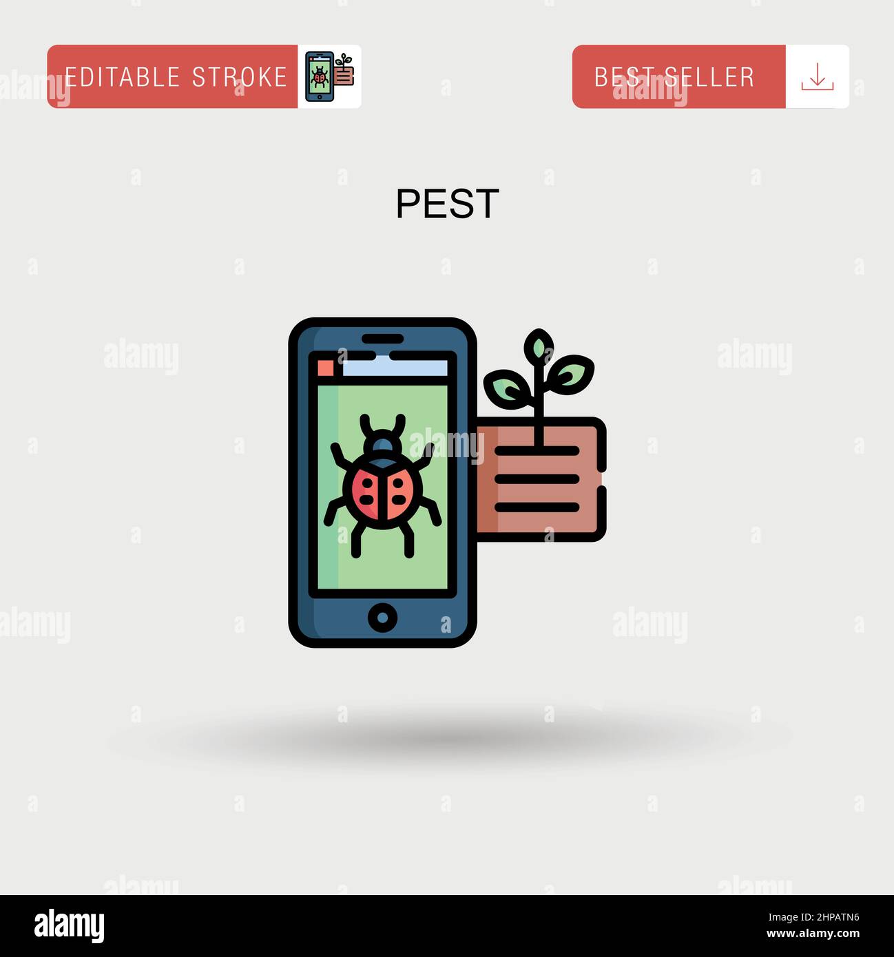 Pest Simple vector icon Stock Vector Image & Art - Alamy