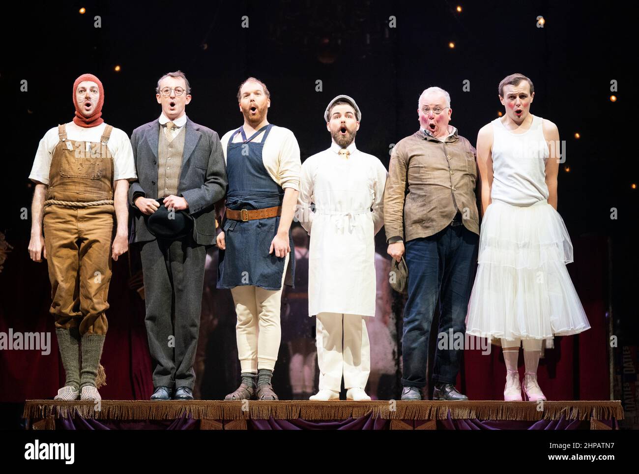 Members of Scottish Opera perform on stage during a dress rehearsal of ...
