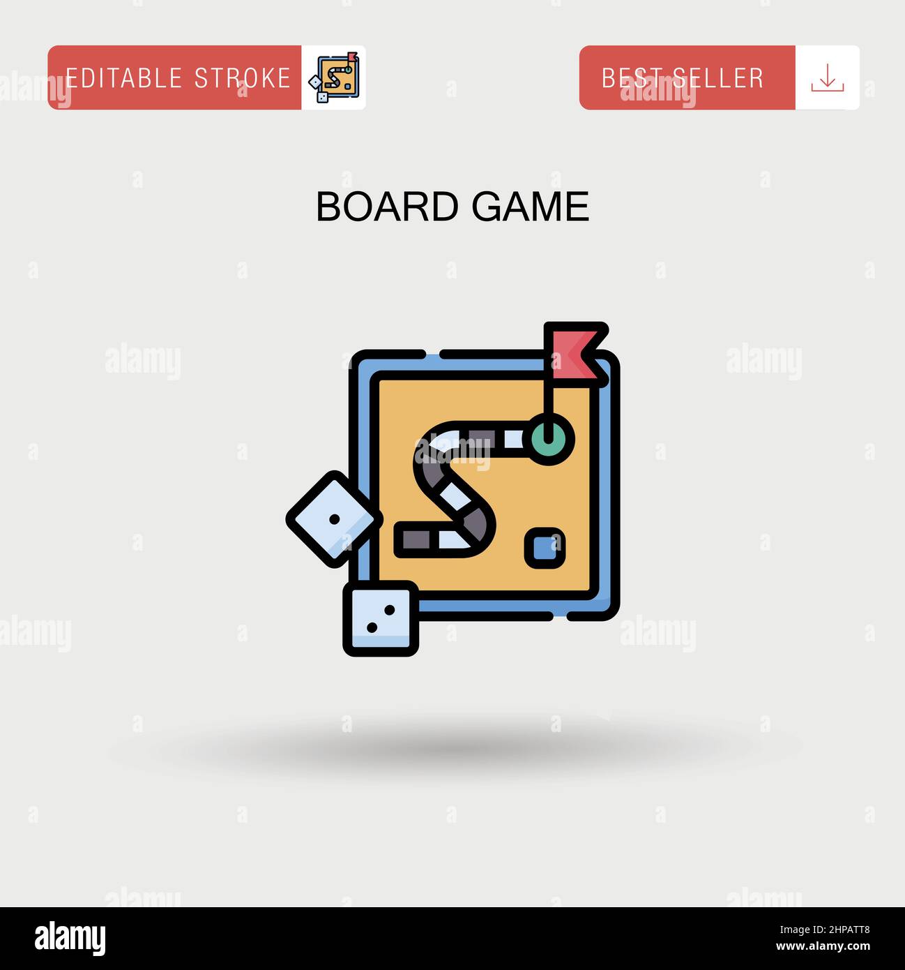Board game Simple vector icon Stock Vector Image & Art - Alamy