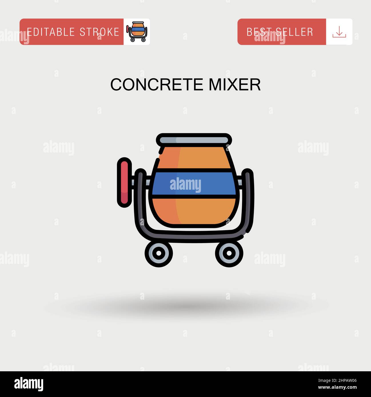 Concrete construction icon hi-res stock photography and images - Alamy