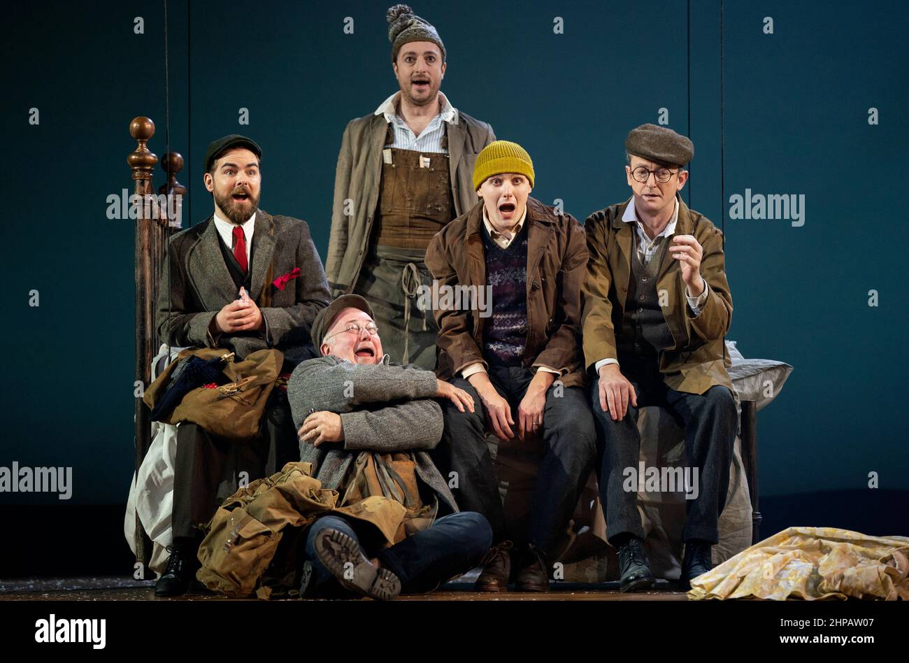 Members of Scottish Opera perform on stage during a dress rehearsal of ...