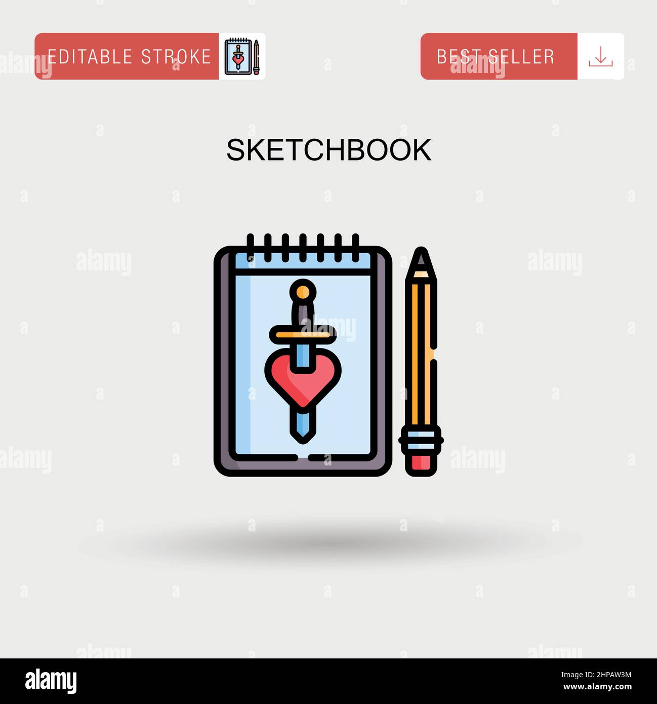 Icon notebook sketchbook Stock Vector Images - Alamy