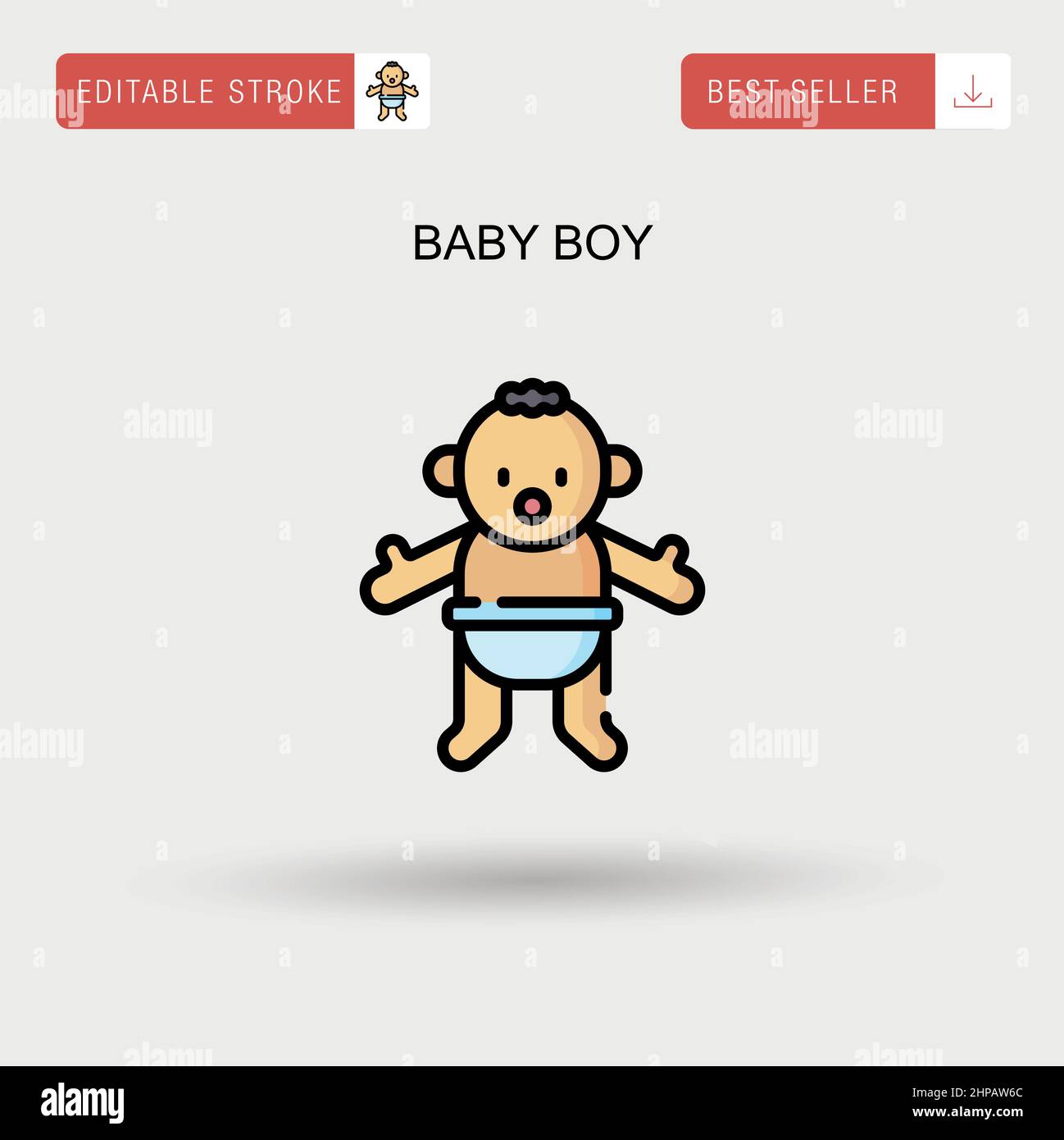 Baby boy icon hi-res stock photography and images - Alamy