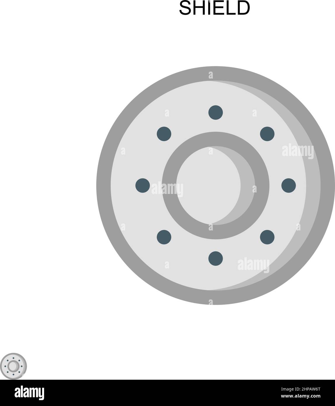 Shield Simple vector icon. Illustration symbol design template for web ...