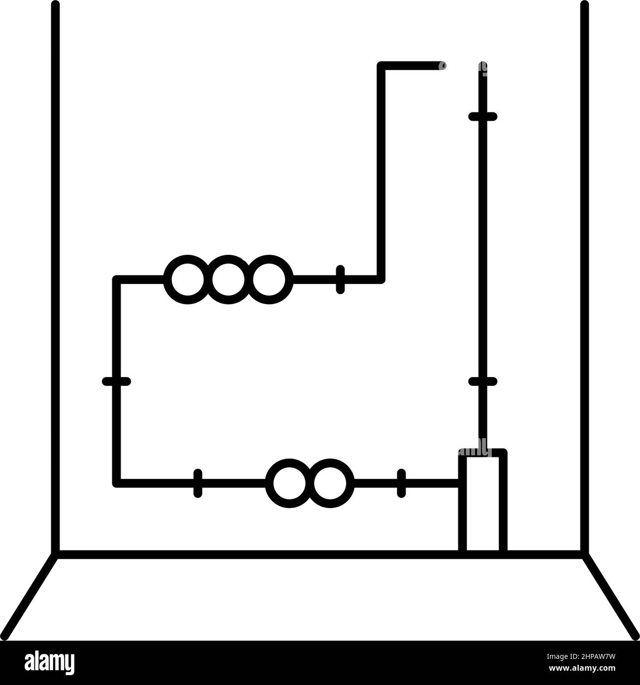 electrical wiring line icon vector illustration Stock Vector Image ...