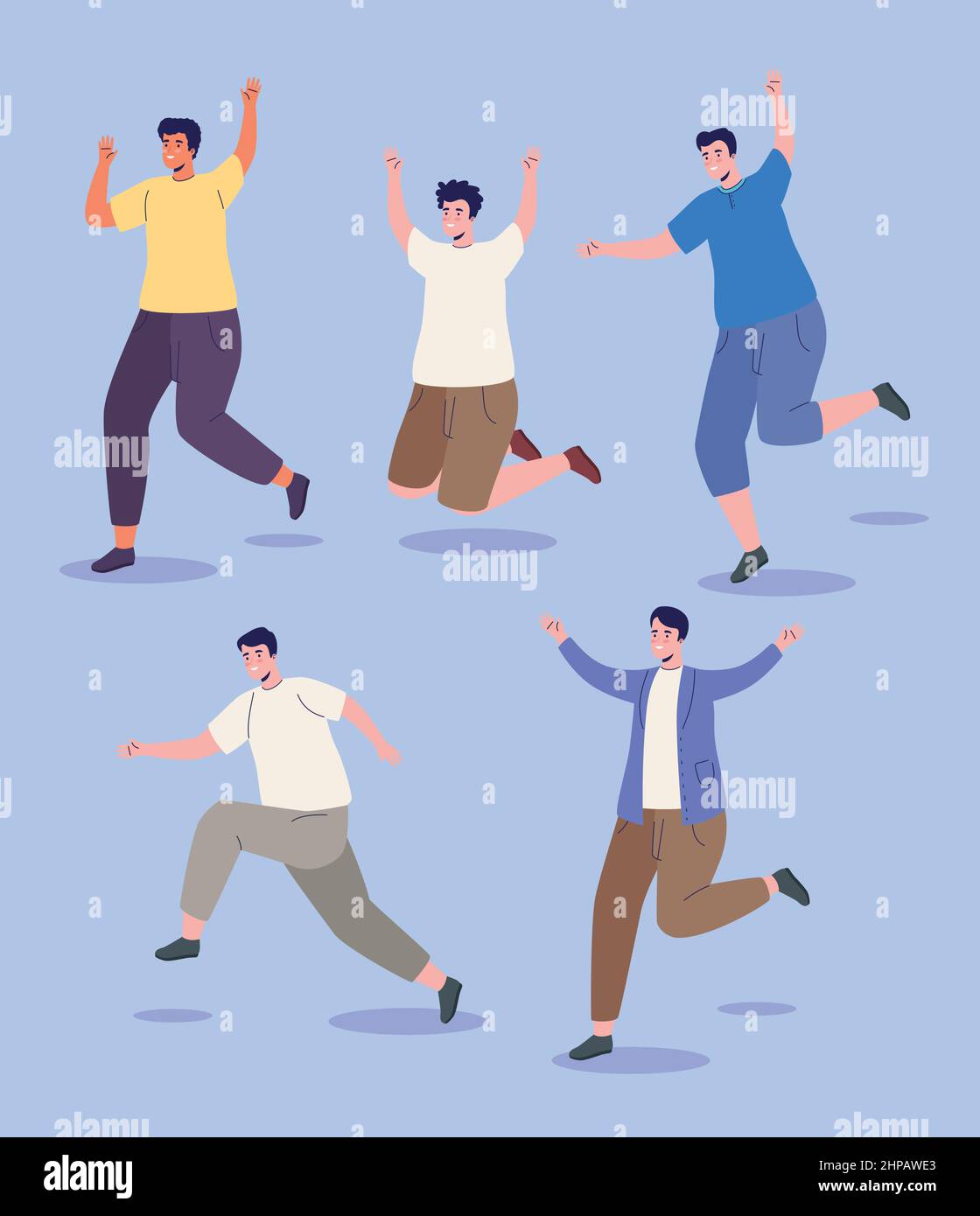 icons with men floating Stock Vector Image & Art - Alamy