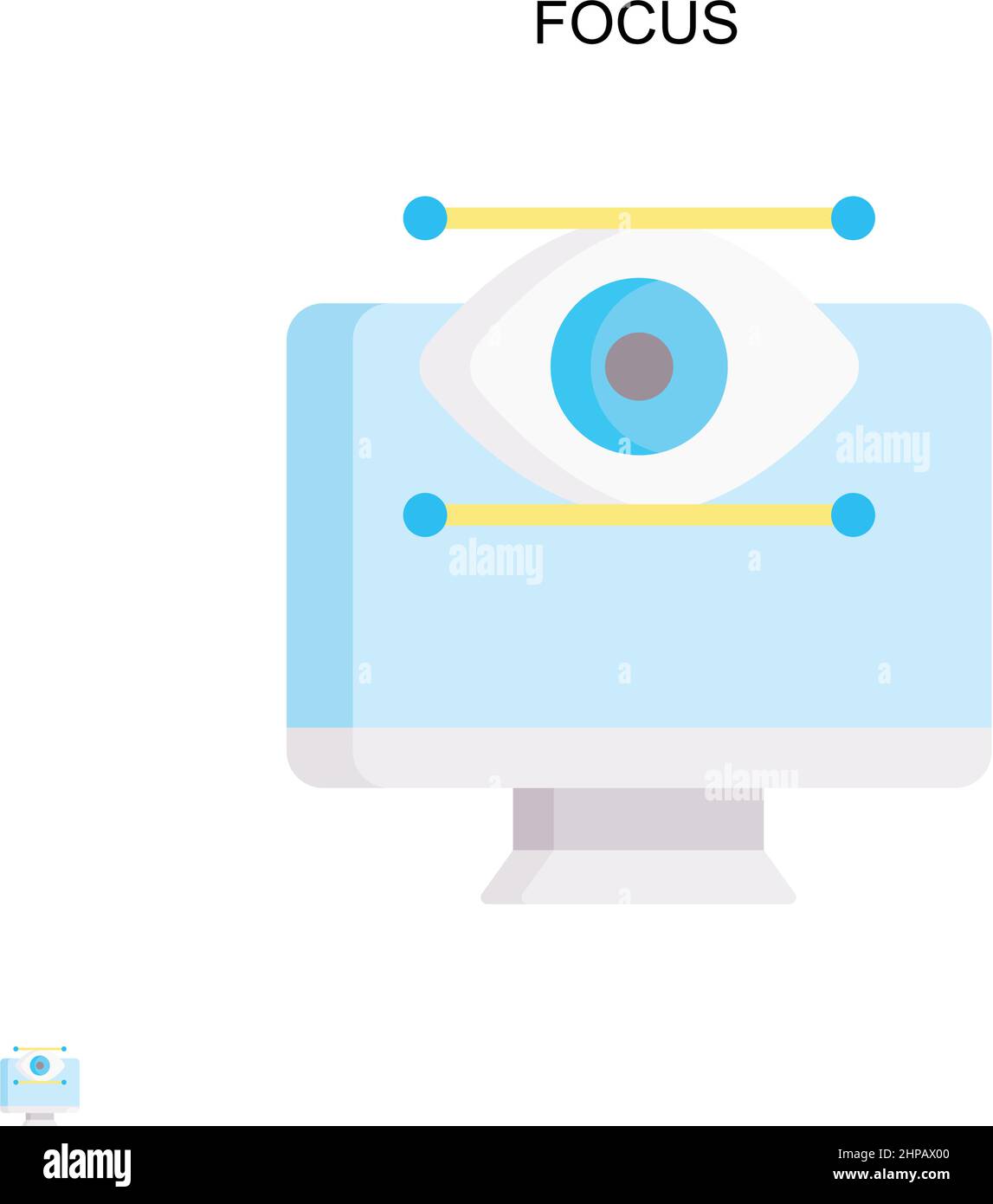 Focus Simple vector icon. Illustration symbol design template for web ...