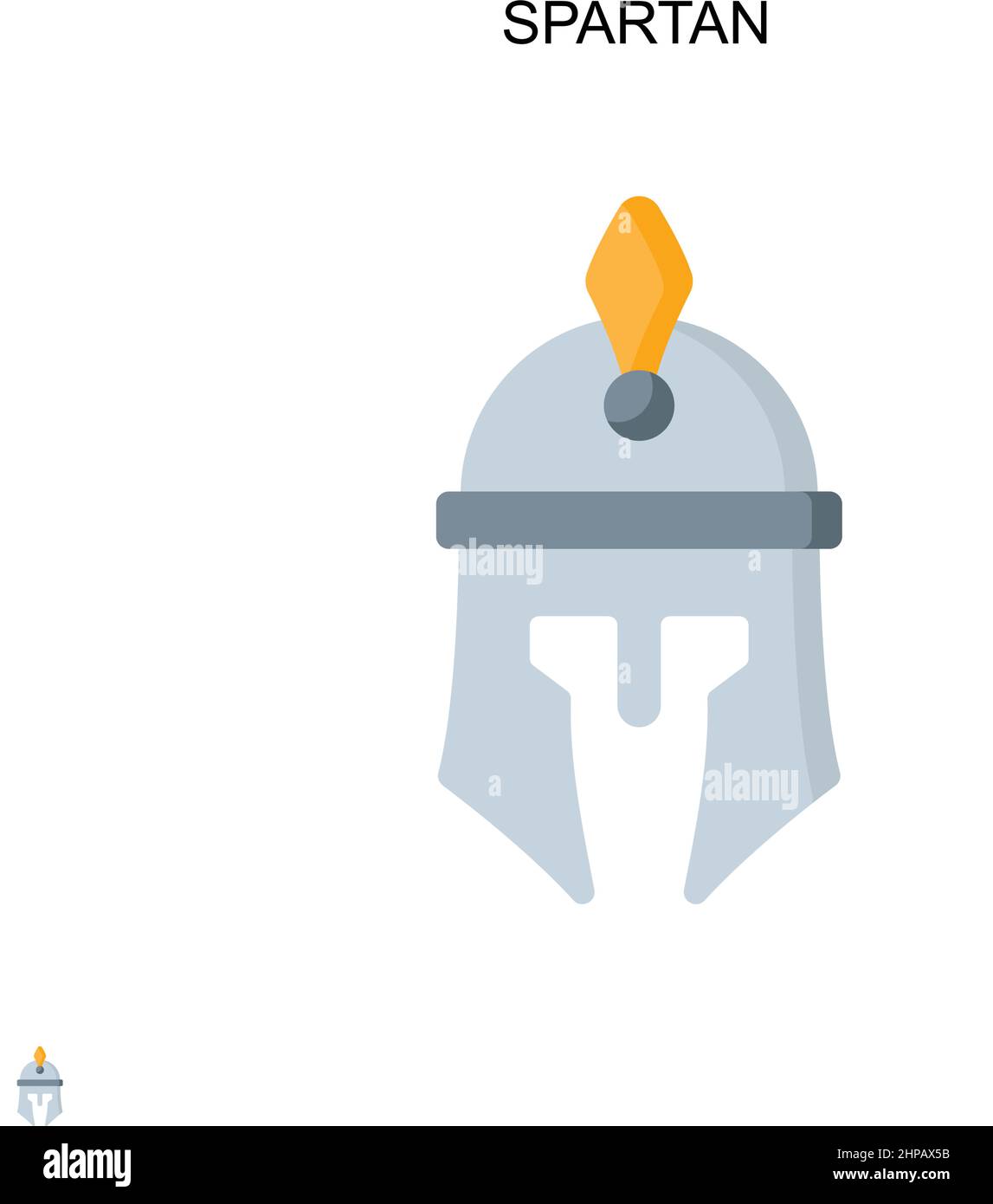 Spartan Simple vector icon. Illustration symbol design template for web ...