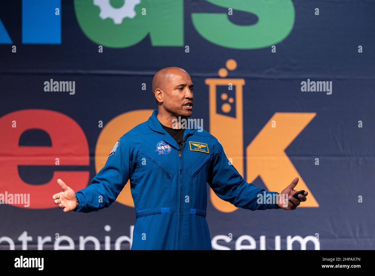 New York, New York, USA. 19th Feb, 2022. NASA astronaut Victor J ...