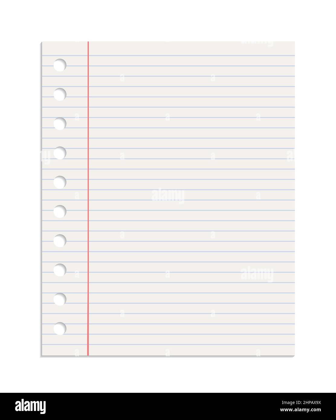 Paper ripped from book Stock Vector Images - Alamy