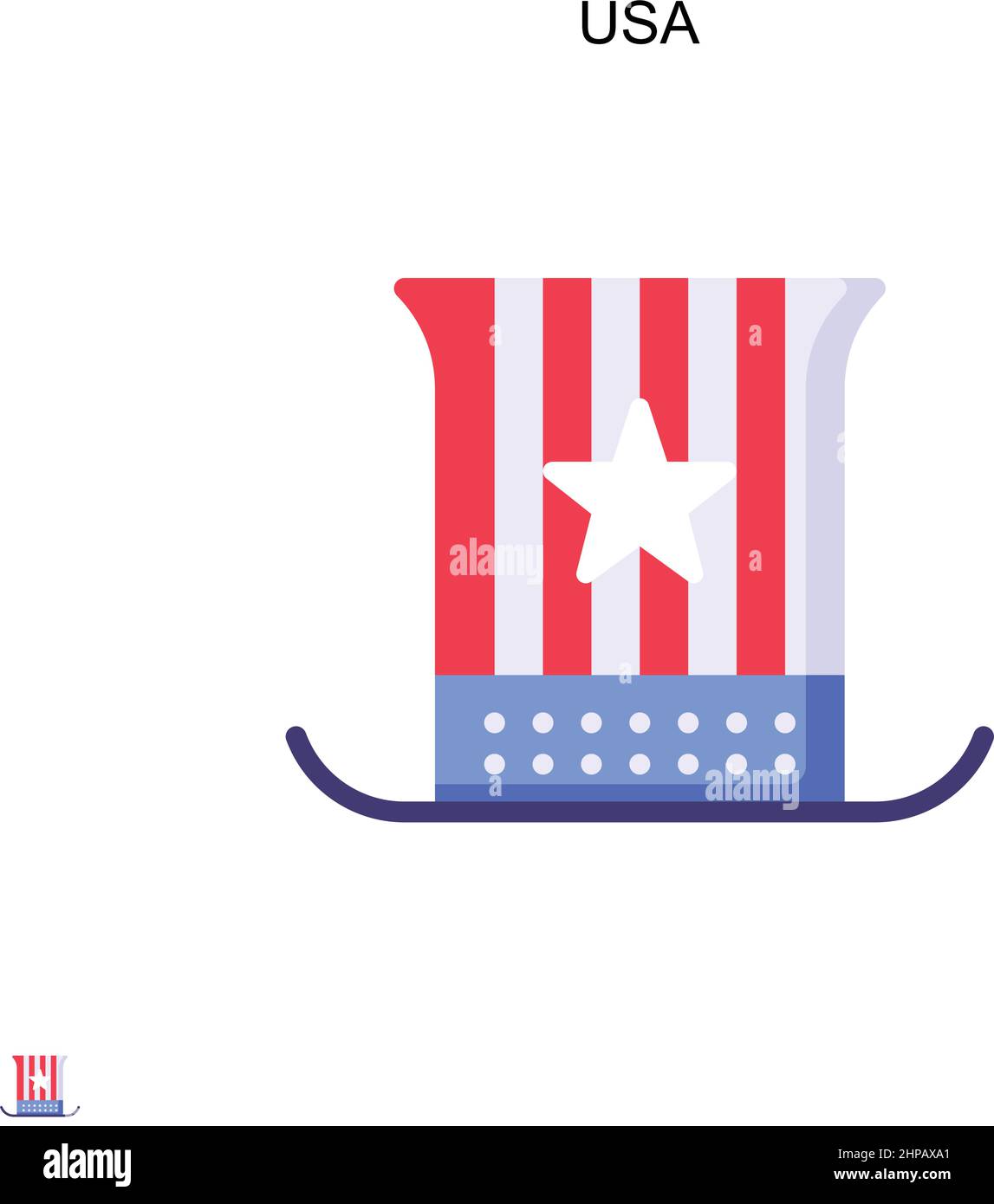 Usa Simple vector icon. Illustration symbol design template for web ...
