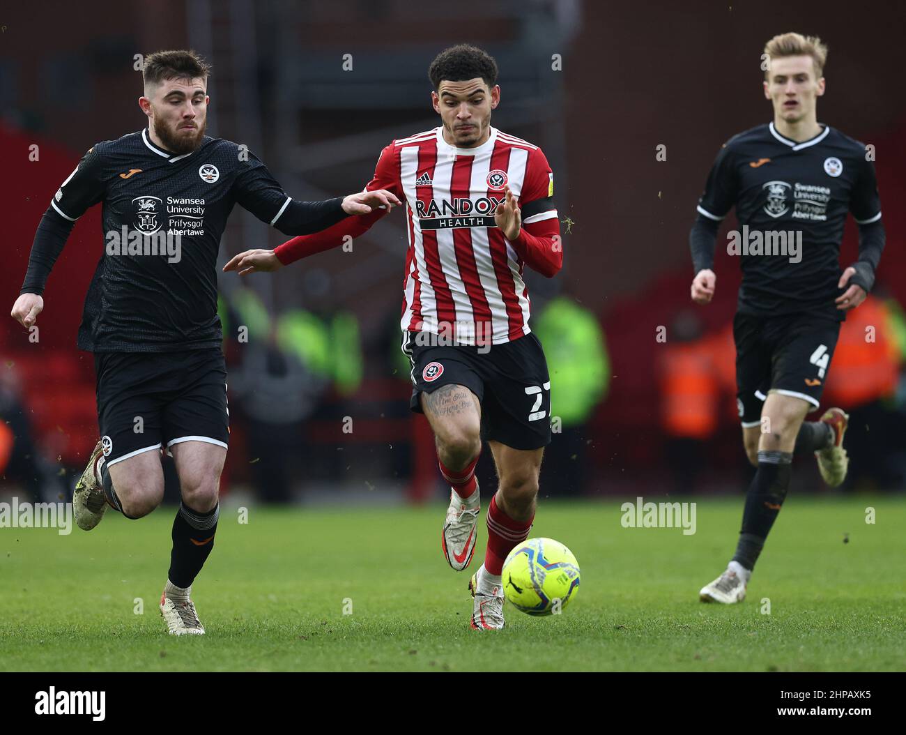 Sheffield, England, 19th February 2022. Ryan Manning of Swansea City ...