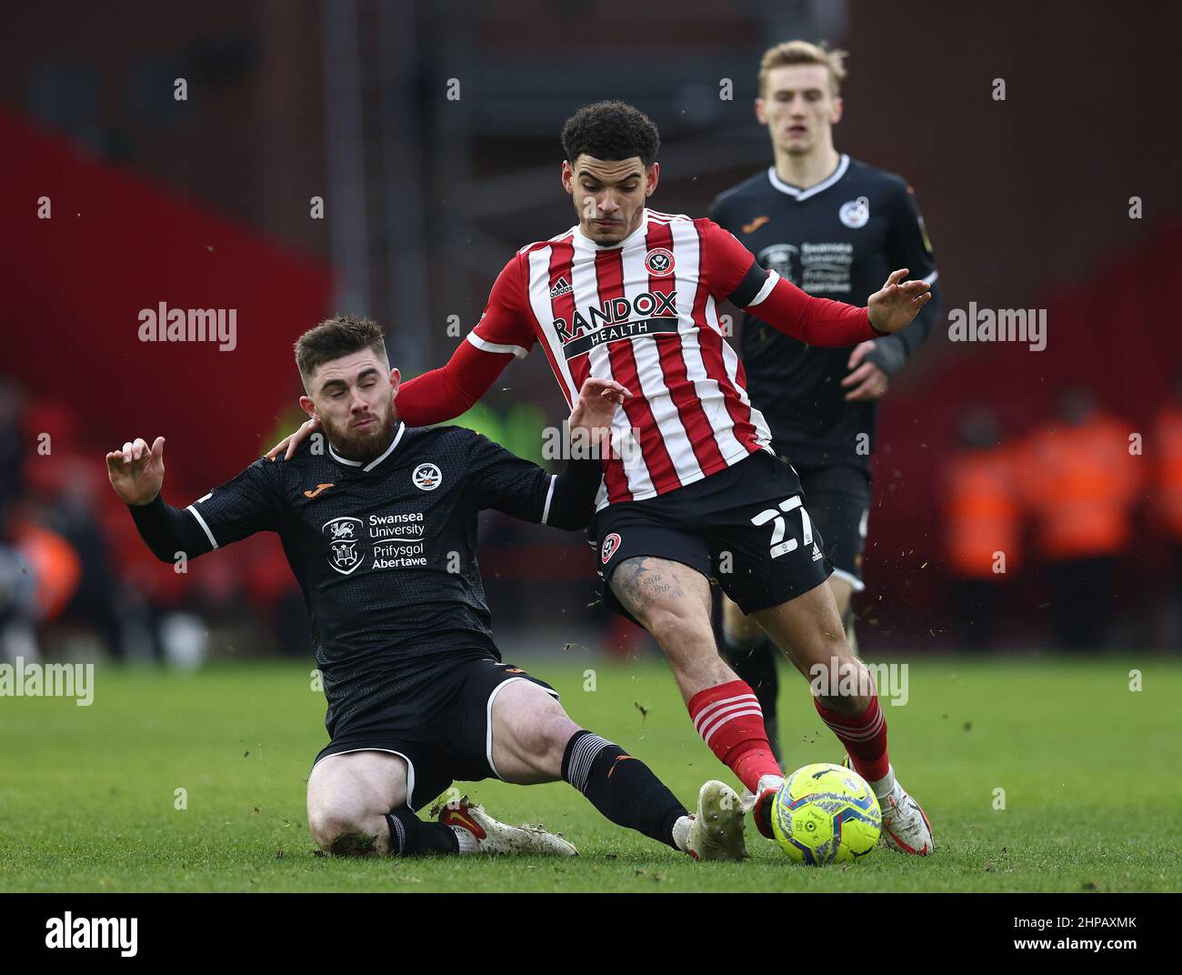 Sheffield, England, 19th February 2022. Ryan Manning of Swansea City ...