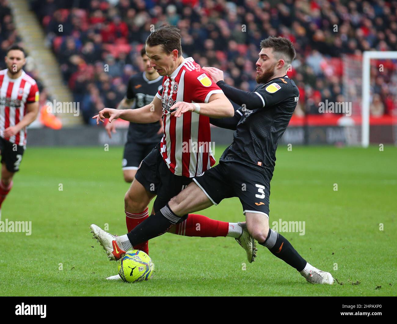 Sheffield, England, 19th February 2022. Ryan Manning of Swansea City ...