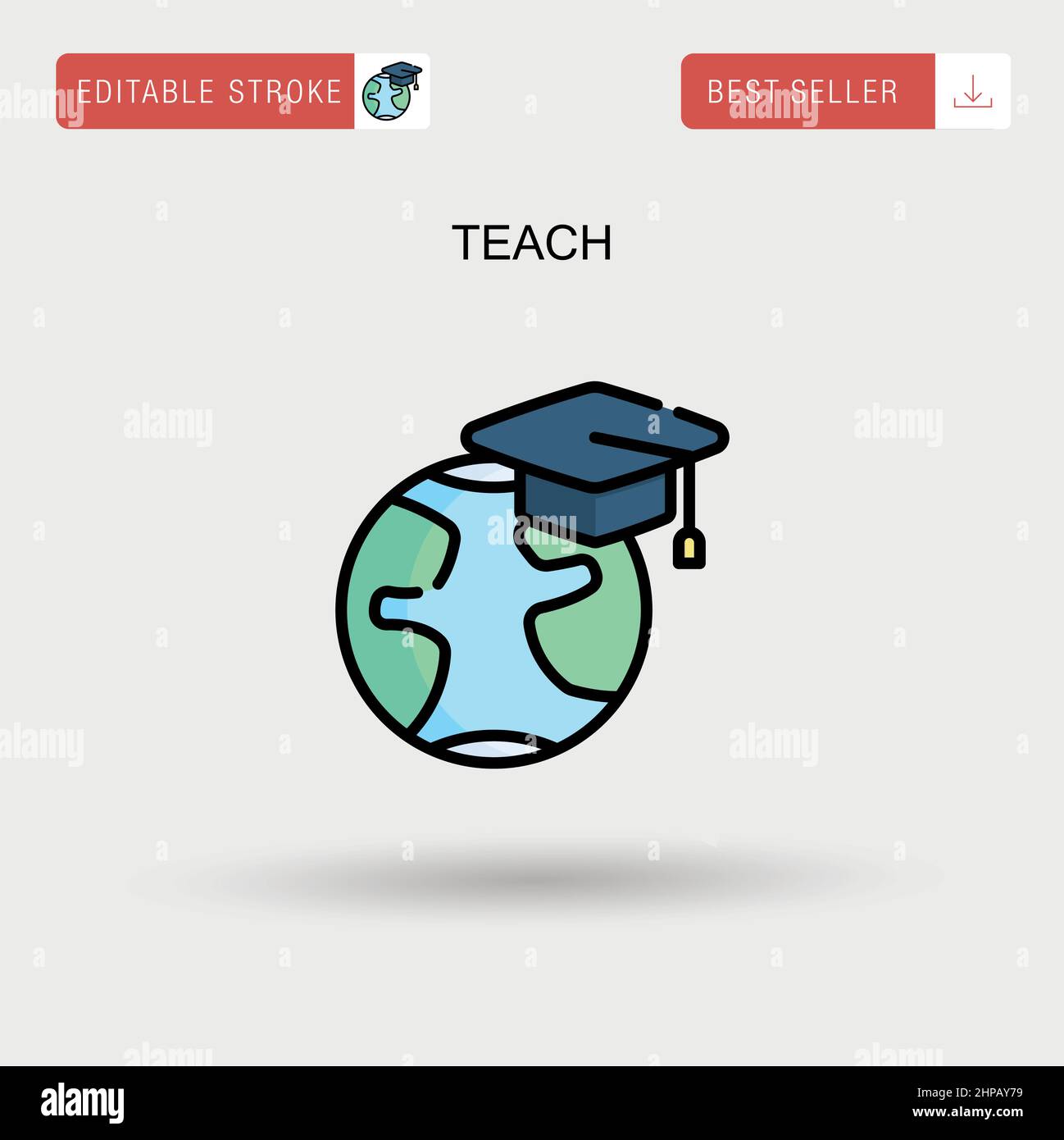 Teach Simple vector icon Stock Vector Image & Art - Alamy