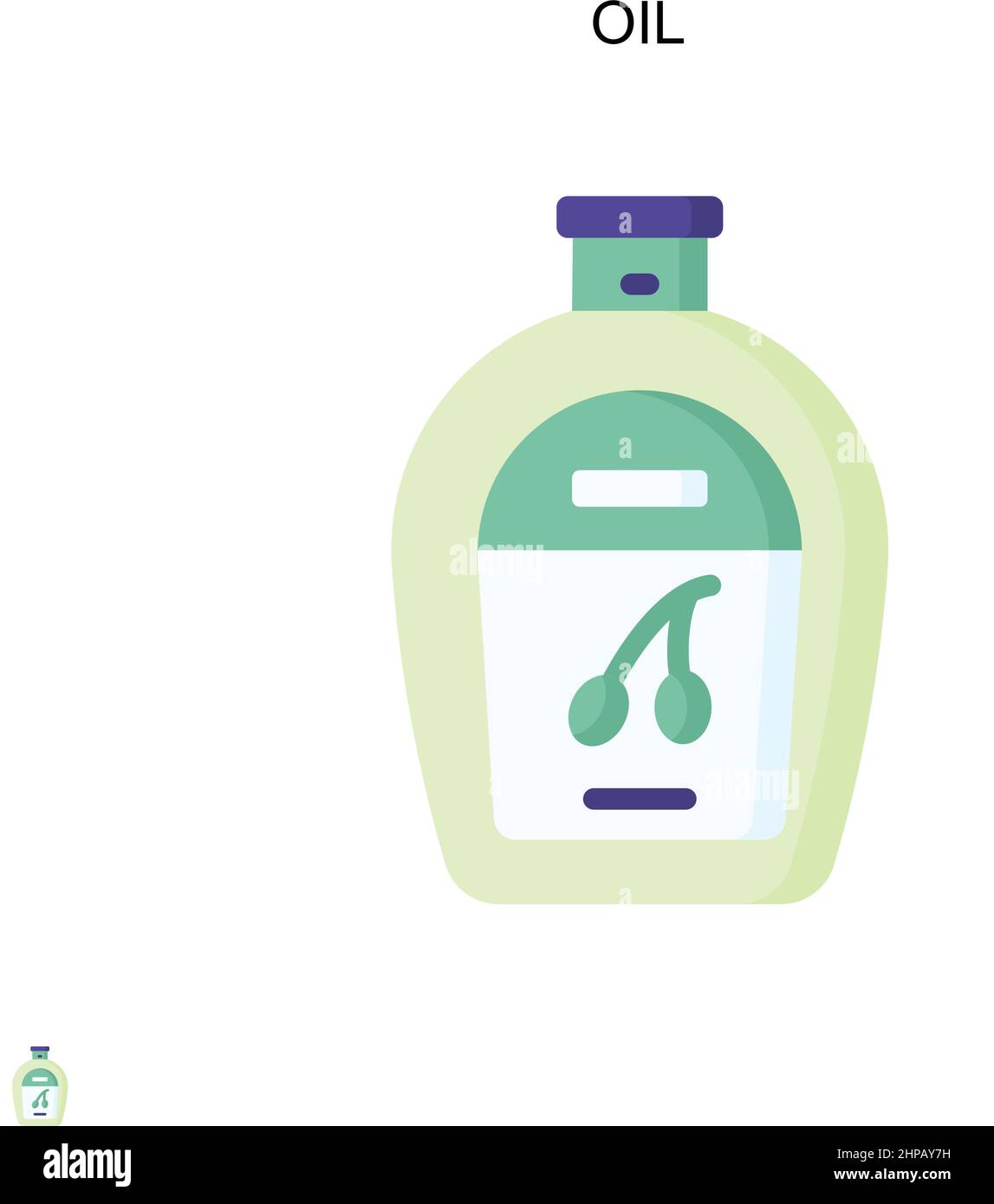 Oil Simple vector icon. Illustration symbol design template for web ...