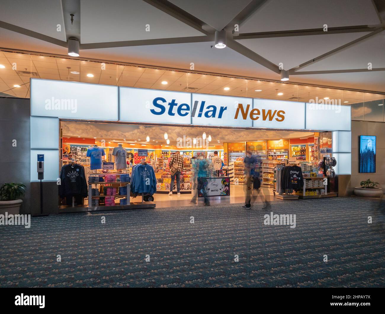 Orlando, Florida - February 9, 2022: Long Exposure View of Stellar News ...