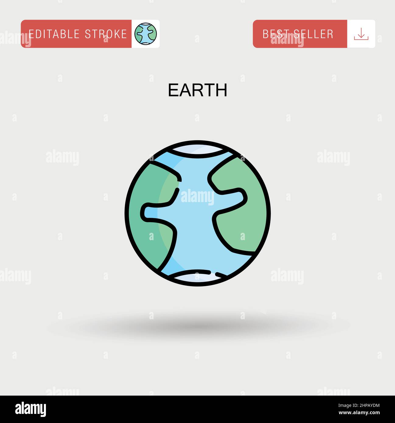 Earth Simple vector icon Stock Vector Image & Art - Alamy