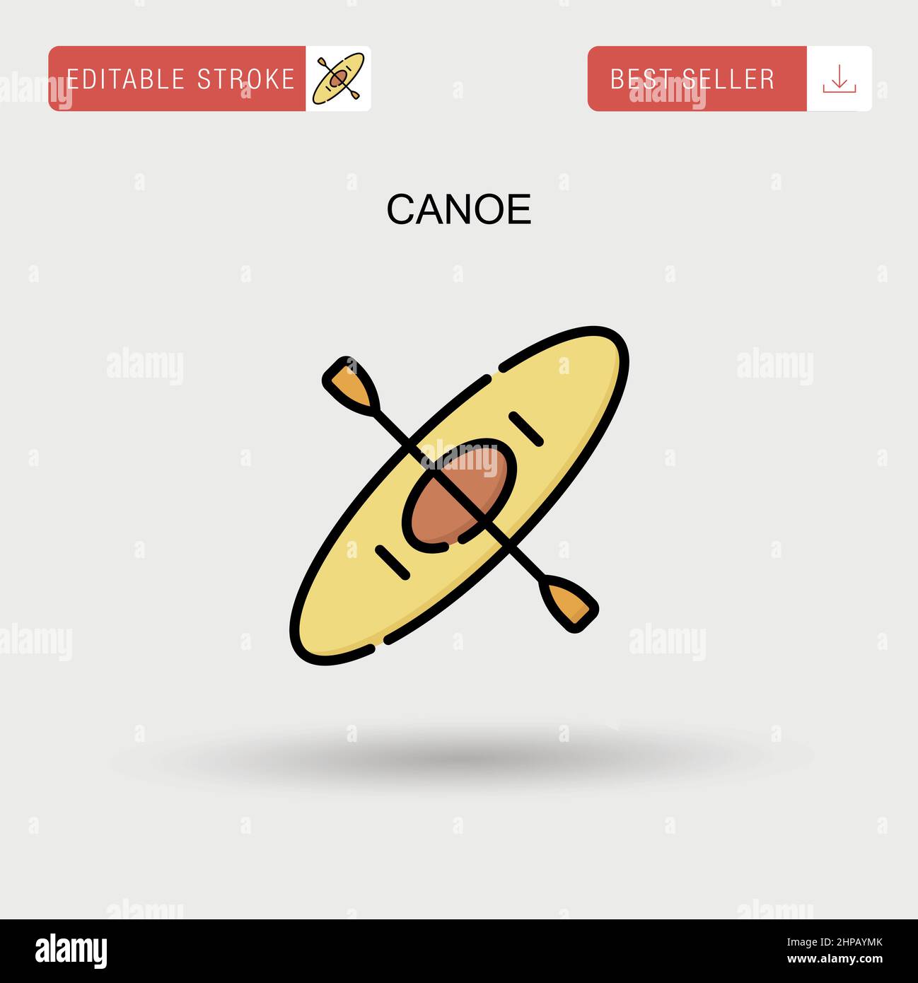 Lake canoeing Stock Vector Images - Alamy