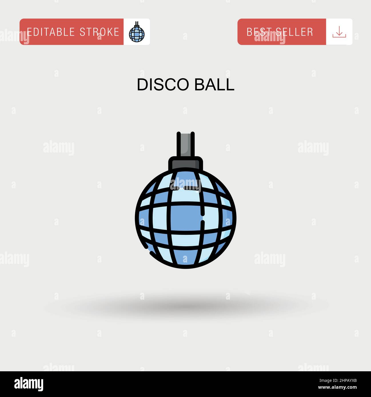 Disco ball Simple vector icon Stock Vector Image & Art - Alamy