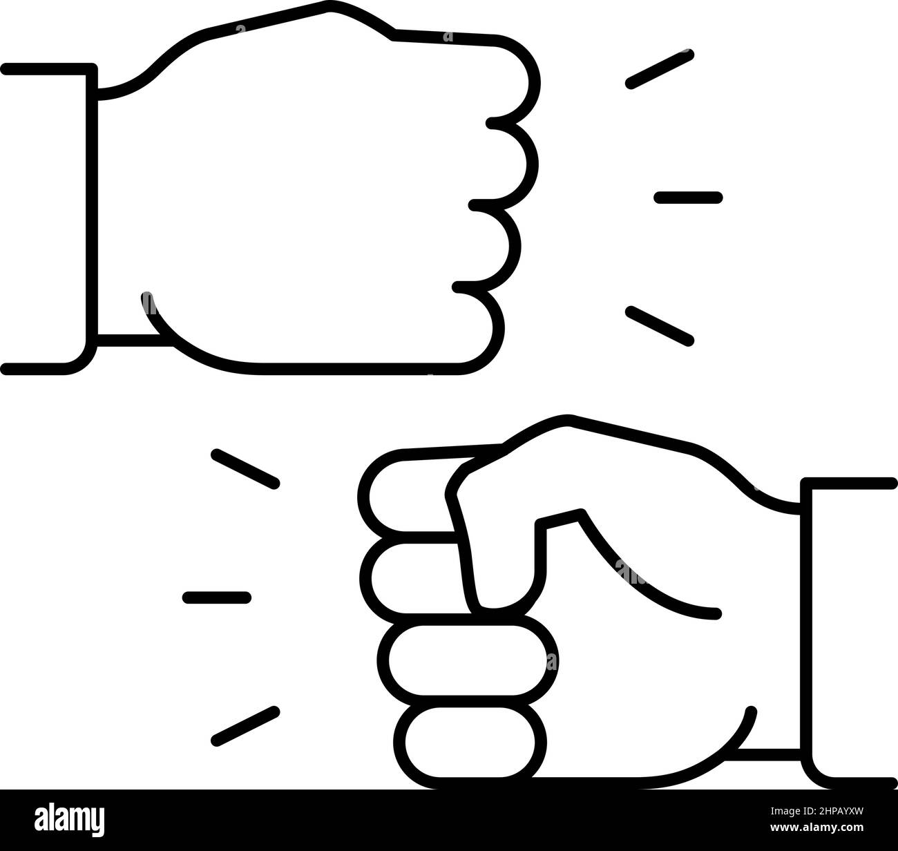 hand dispute line icon vector illustration Stock Vector Image & Art - Alamy