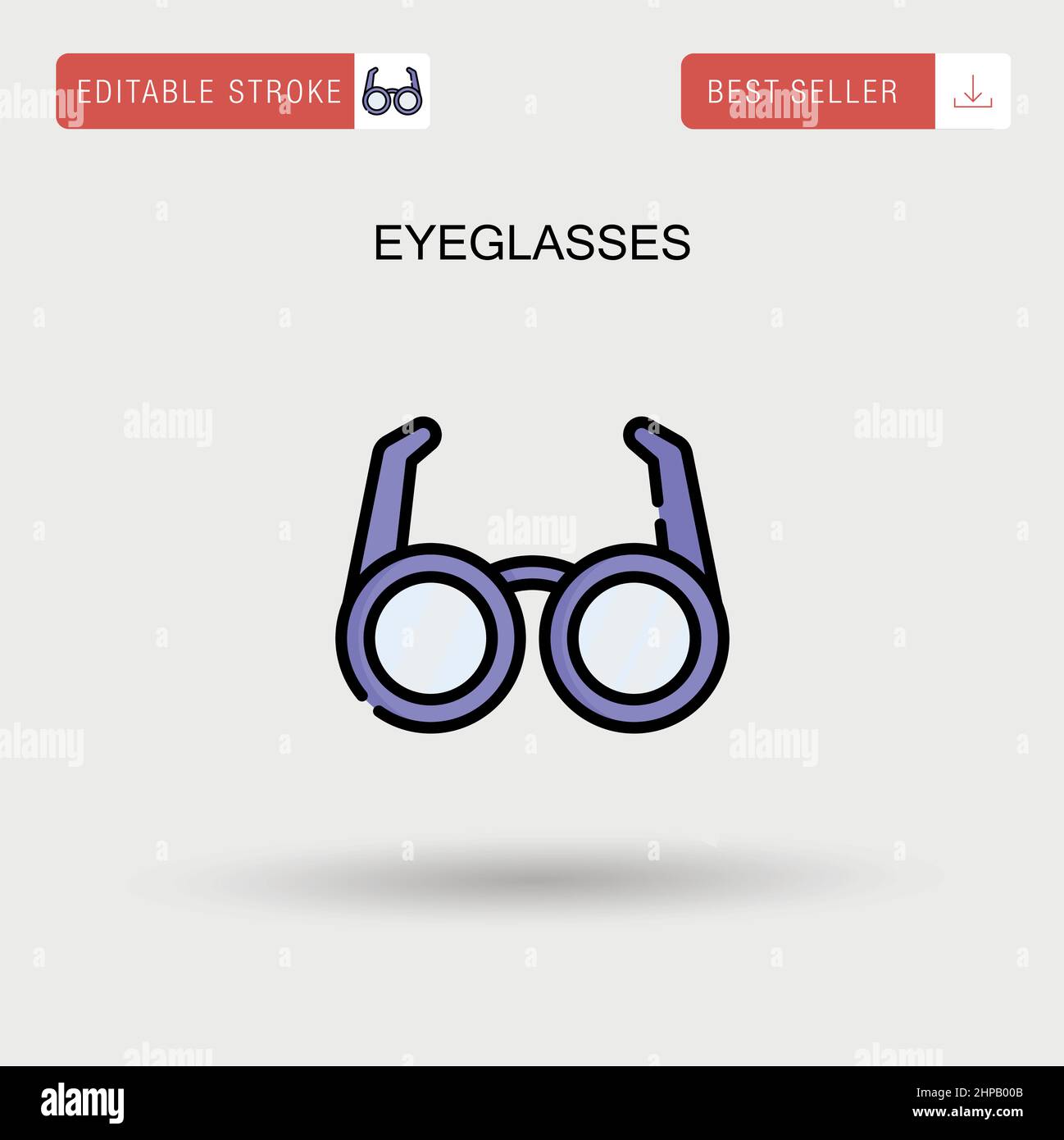Myopia icon hi-res stock photography and images - Alamy