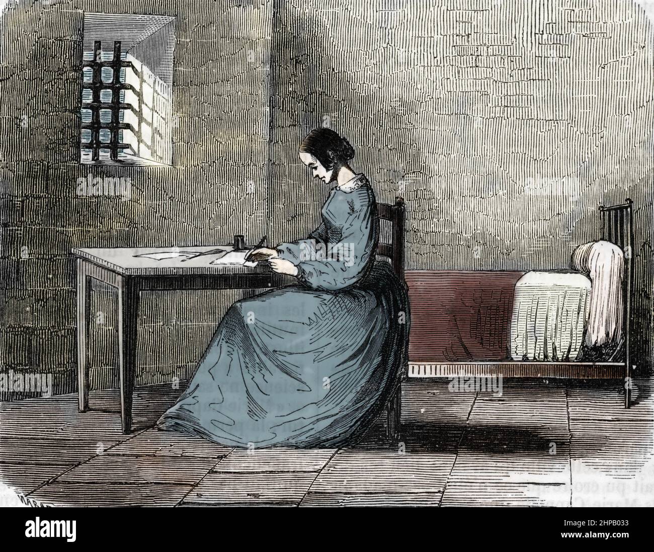Affaire Lafarge : Portrait de Marie Lafarge en prison, accusee de l ...