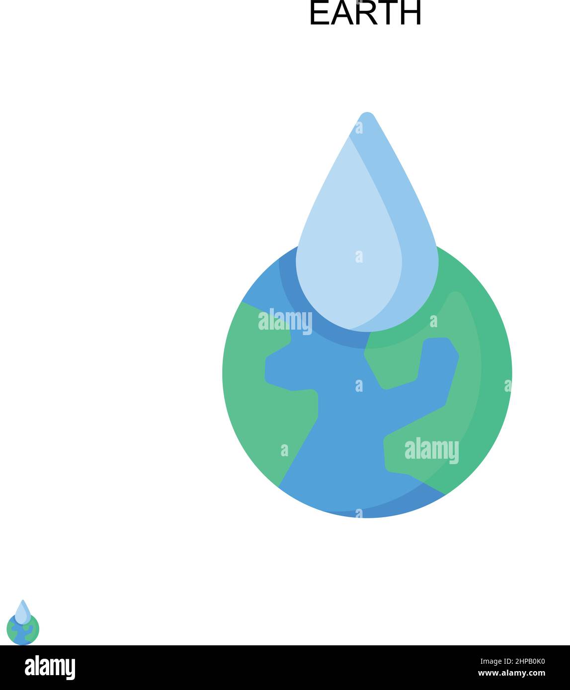 Earth Simple vector icon. Illustration symbol design template for web ...