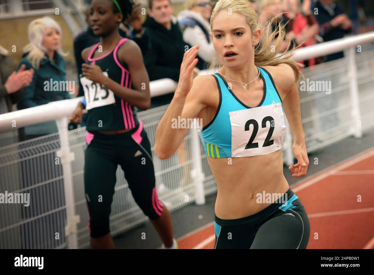 LILY JAMES in FAST GIRLS (2012), directed by REGAN HALL. Credit ...
