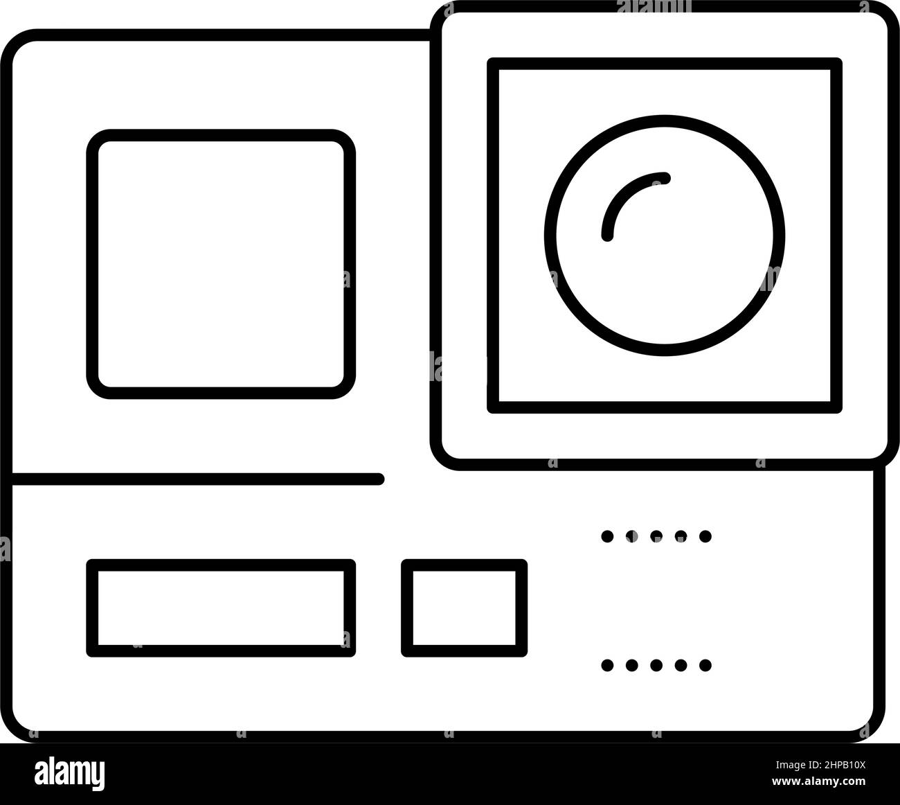 action camera line icon vector illustration Stock Vector Image & Art ...