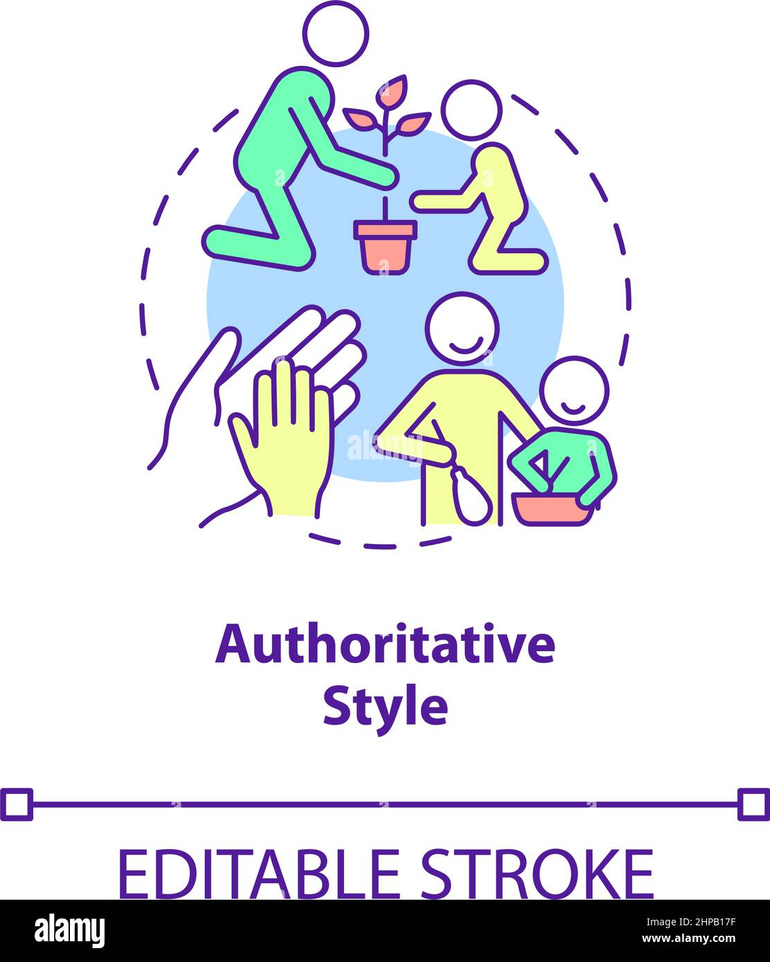Authoritative style concept icon Stock Vector Image & Art - Alamy