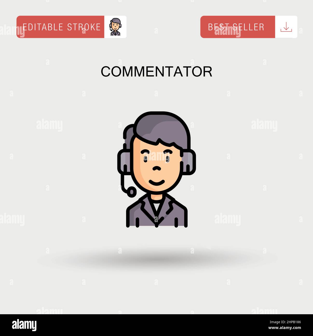 Commentator Stock Vector Images - Alamy