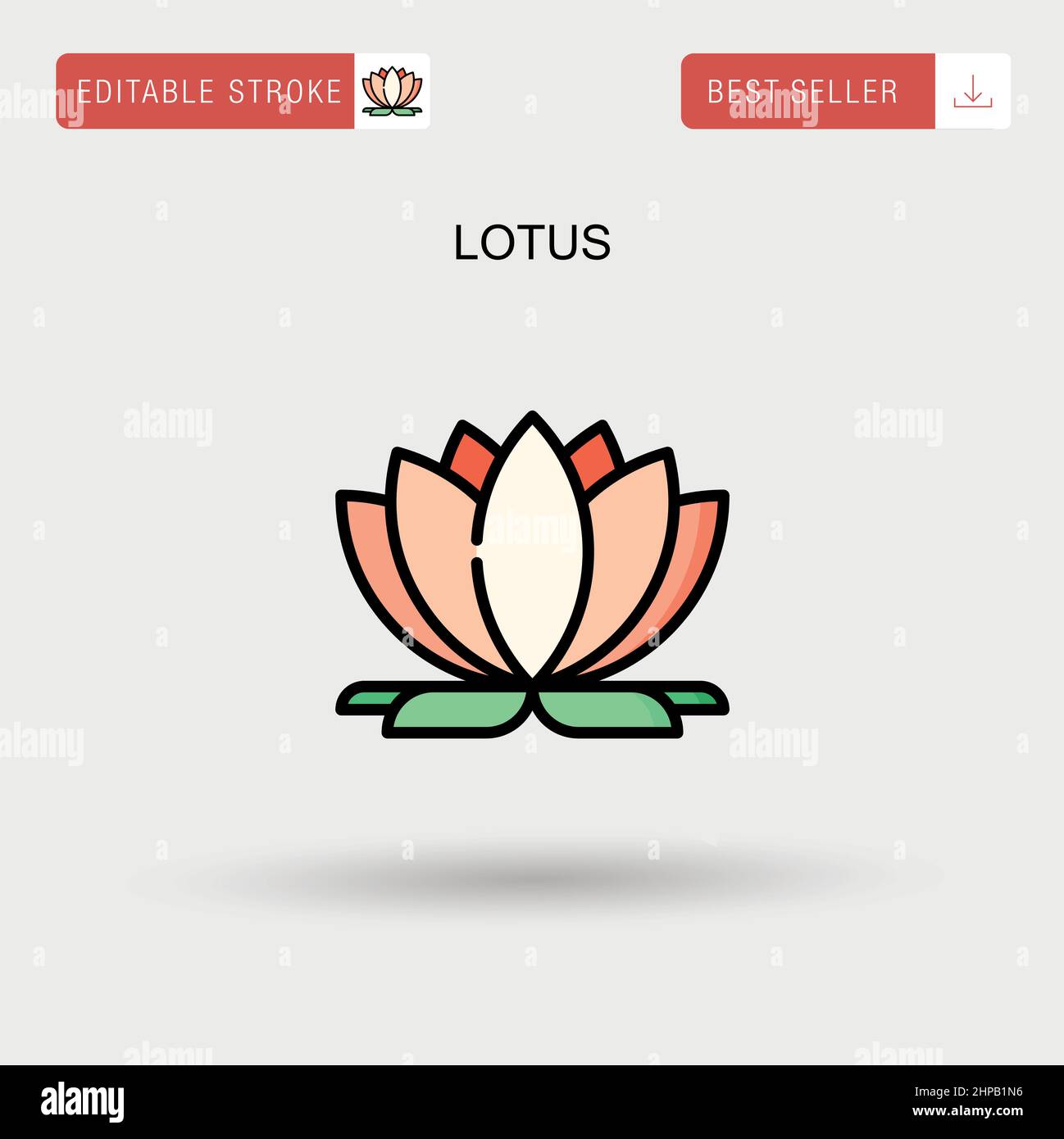 Lotus Simple vector icon Stock Vector Image & Art - Alamy