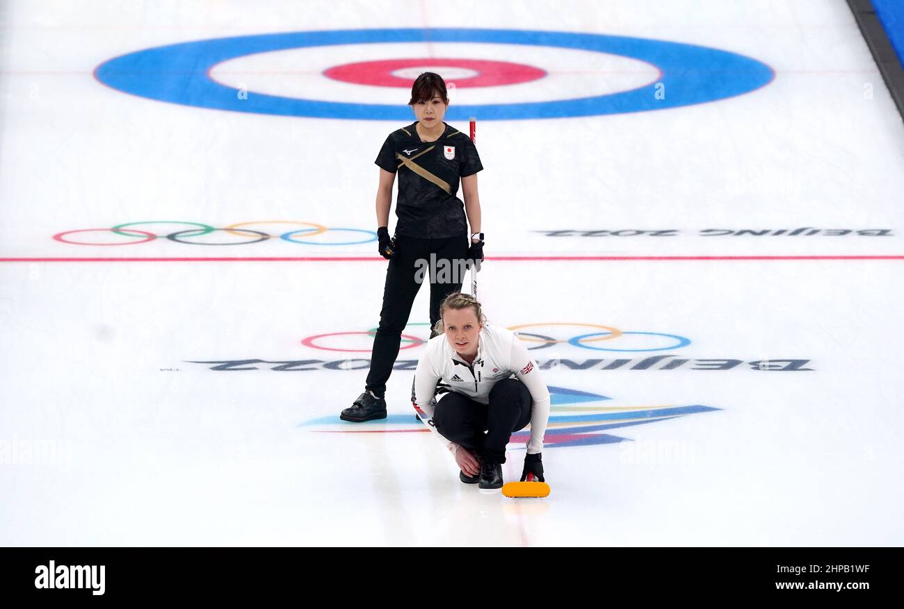 Great Britain's Vicky Wright during the Women's Curling Gold Medal ...