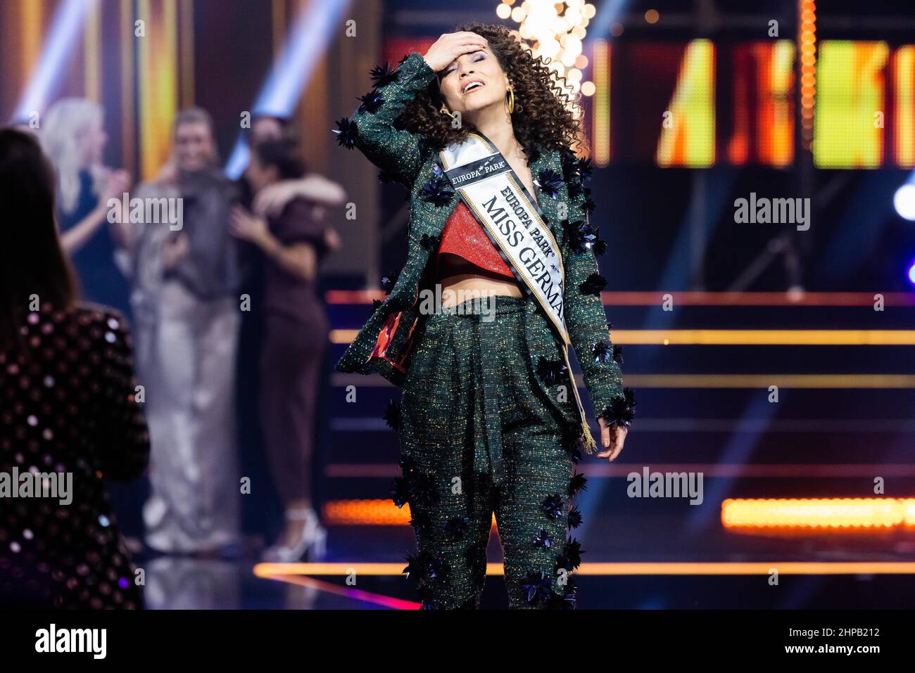 Rust, Germany. 19th Feb, 2022. Domitila Barros is happy about being ...