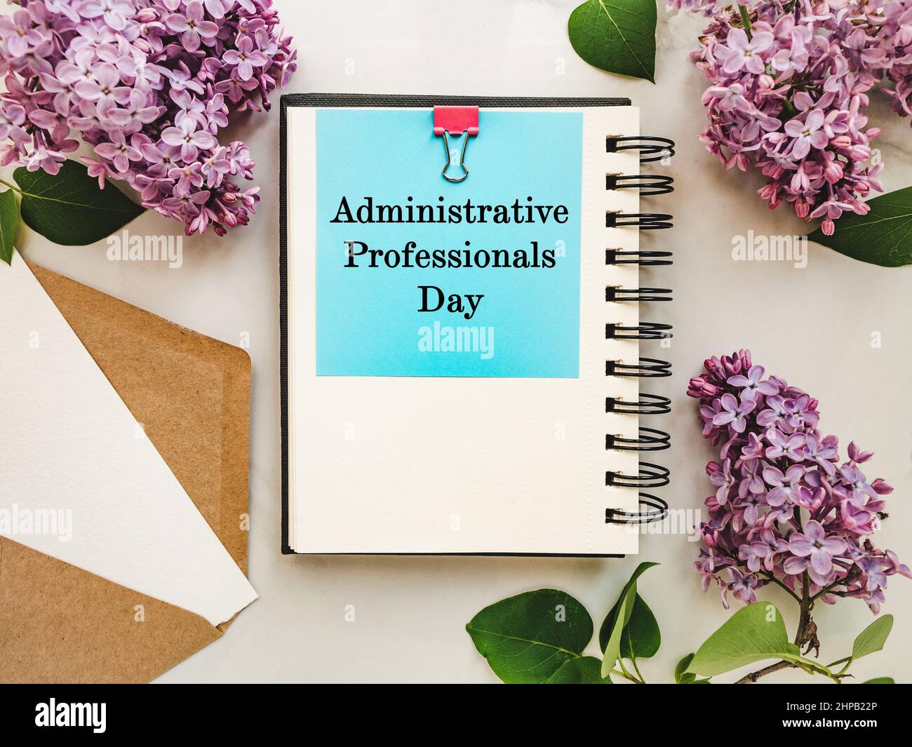 Happy Administrative Professionals Day. Greeting Card. Close-up Stock ...