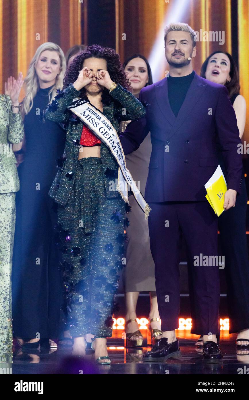 Rust, Germany. 19th Feb, 2022. Domitila Barros is happy about being ...