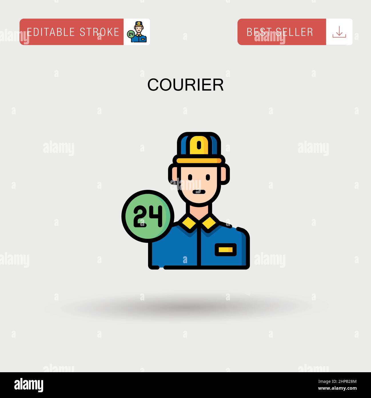 Courier package Stock Vector Images - Alamy