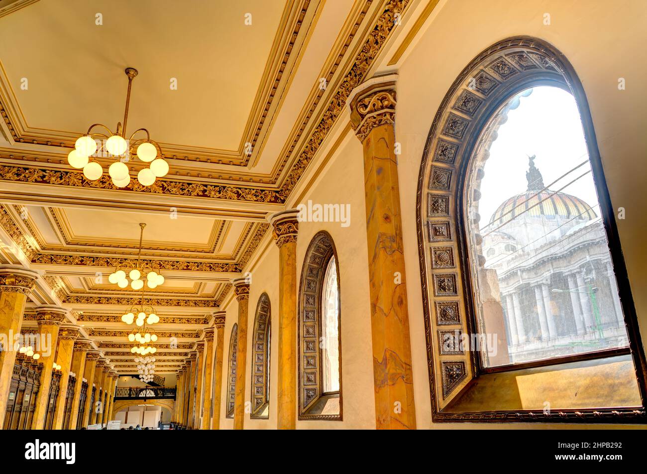 Mexico City, Post office building Stock Photo - Alamy