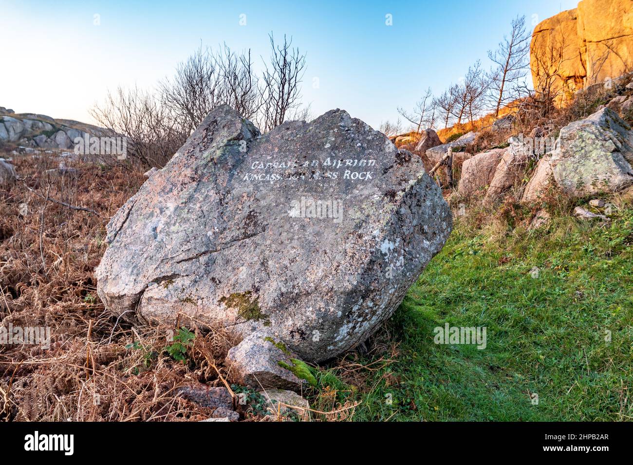 The historic mass rock by Kincasslagh in County Donegal - Ireland Stock ...
