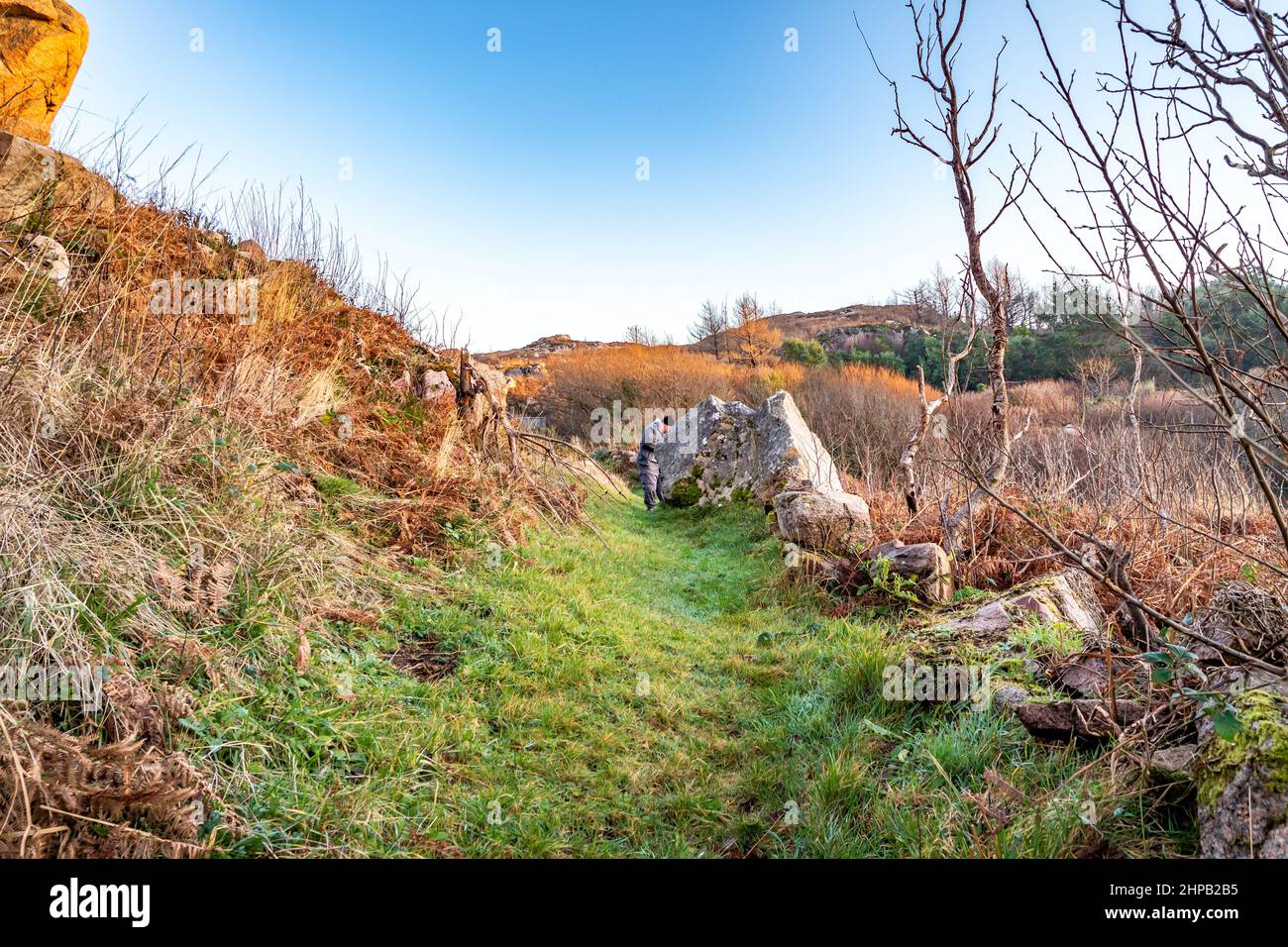 The historic mass rock by Kincasslagh in County Donegal - Ireland Stock ...